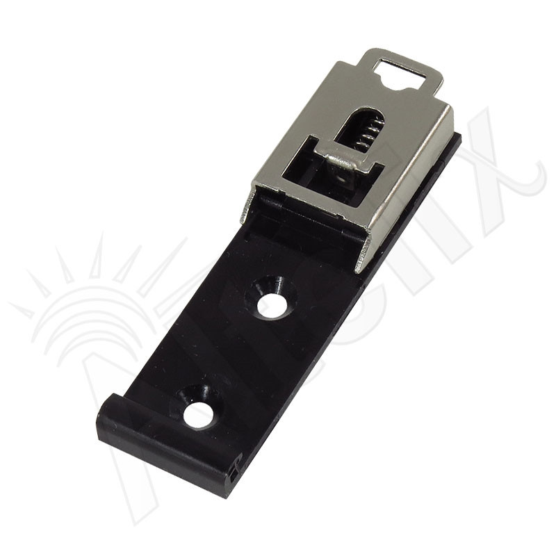 18mm Wide Spring-Loaded Clamp Type DIN Rail Mounting Clip for 35mm Top ...