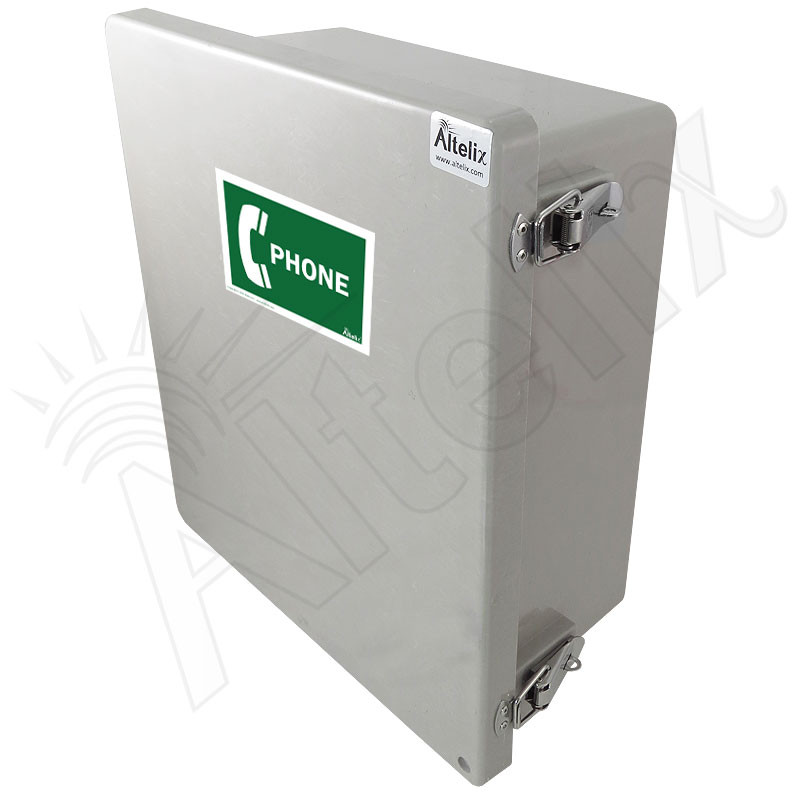 Altelix 14x12x6 NEMA 4X Outdoor Weatherproof IP Phone Call Box with ...
