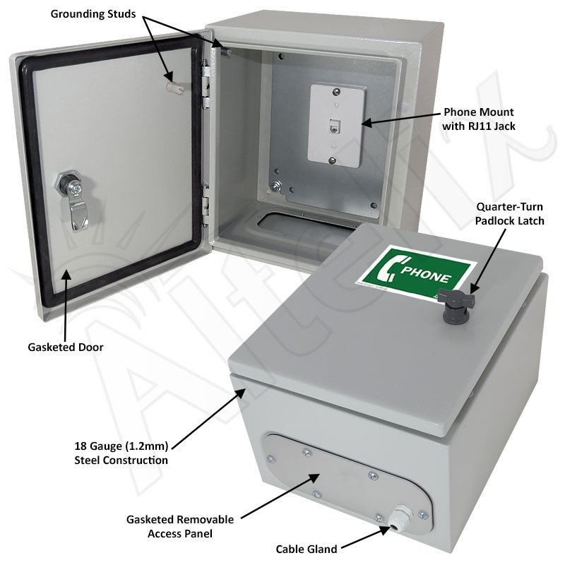 Altelix Weatherproof Phone Call Boxes and Enclosures