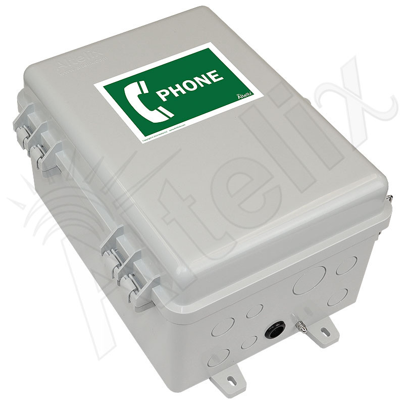 Altelix 12x9x7 IP66 NEMA 4X Outdoor Weatherproof Phone Call Box with ...