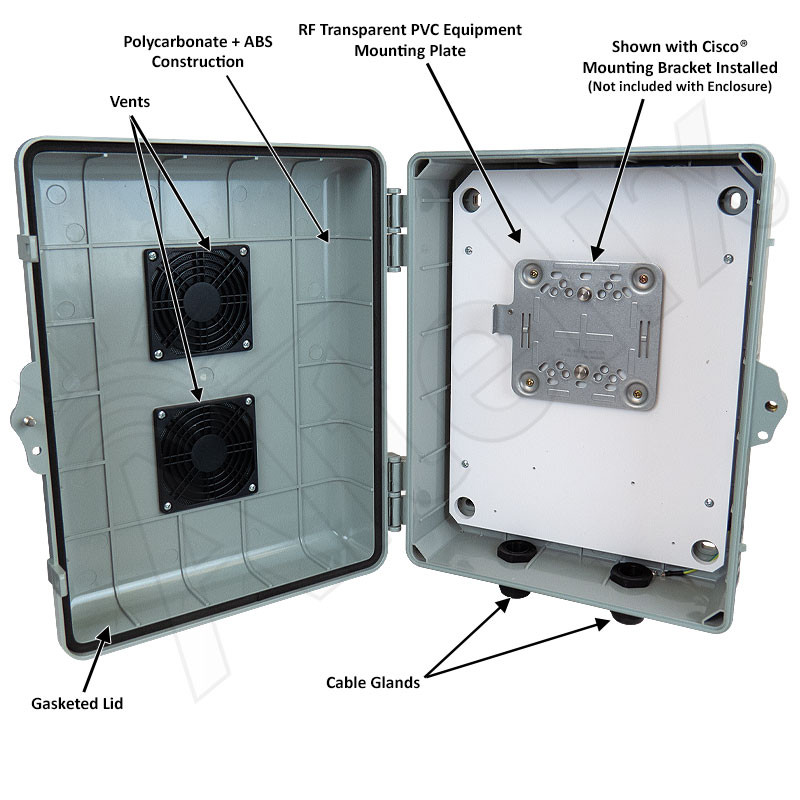 Altelix Vented Weatherproof Enclosure for Cisco® Business 240AC Access ...