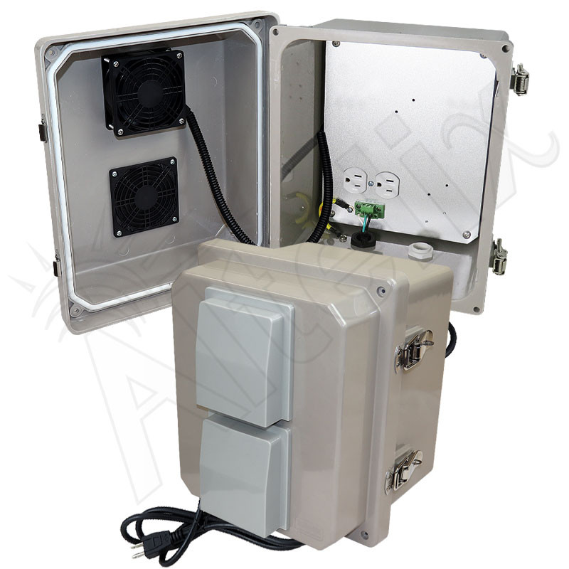 Altelix 10x8x8 Vented Fiberglass Weatherproof NEMA Enclosure with ...