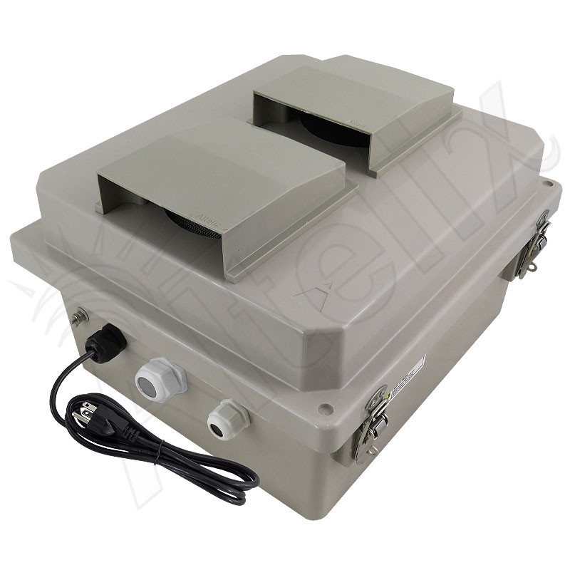 Altelix 14x12x8 Fiberglass Weatherproof Vented NEMA Enclosure for ...