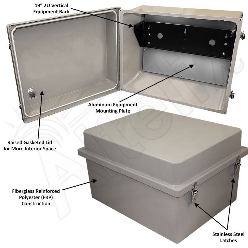 Weatherproof NEMA Enclosures for 19" Equipment Racks