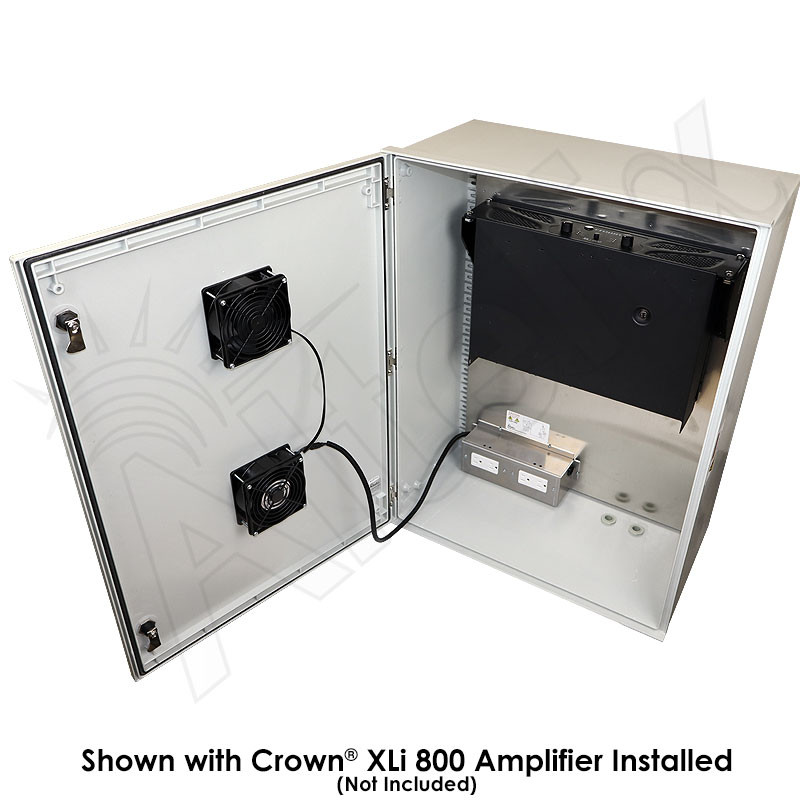 Altelix Weatherproof Fan Cooled Fiberglass Enclosure for Crown® Power ...