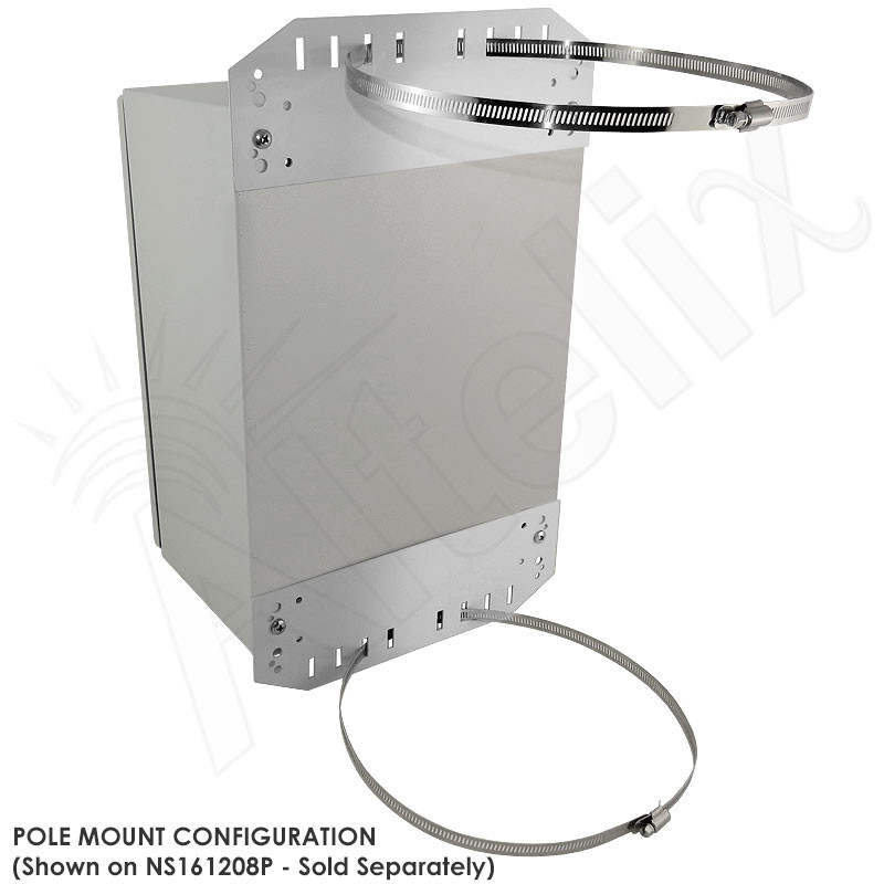 Adjustable Stainless Steel Mounting Bands for Pole Diameter up to 17.5 ...