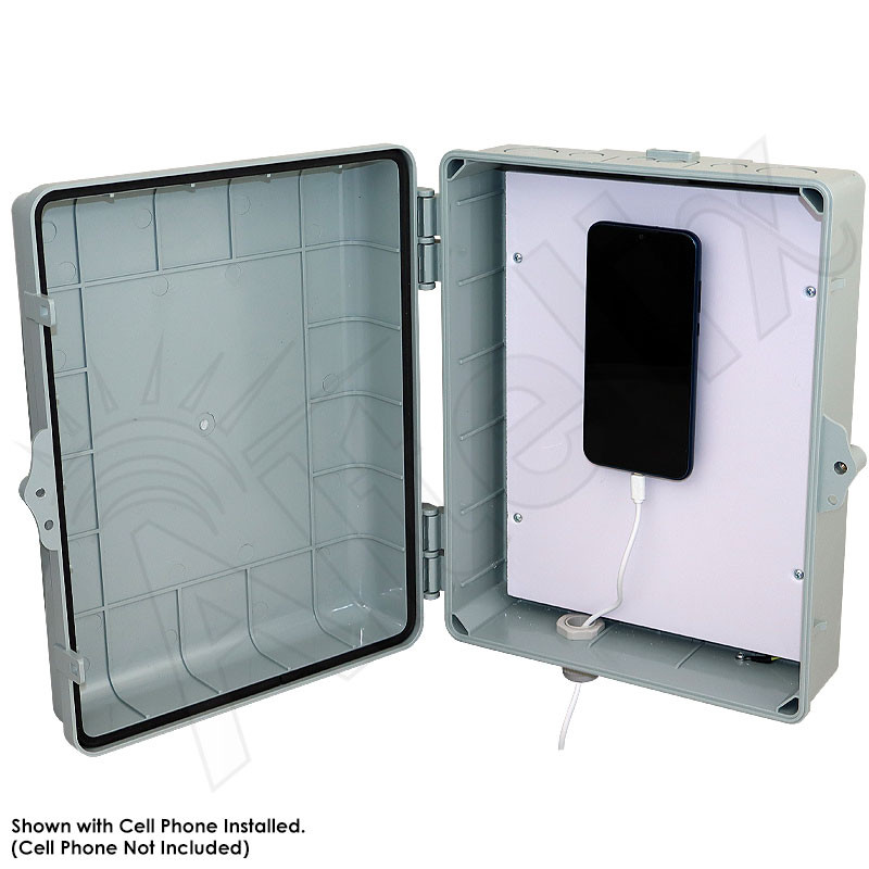 Altelix Solar Powered Weatherproof Emergency Phone Call Box for Cell ...