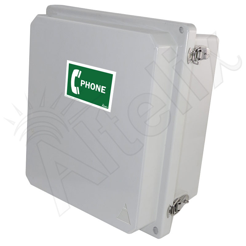 Altelix 14x12x8 NEMA 4X Outdoor Weatherproof IP Phone Call Box with ...