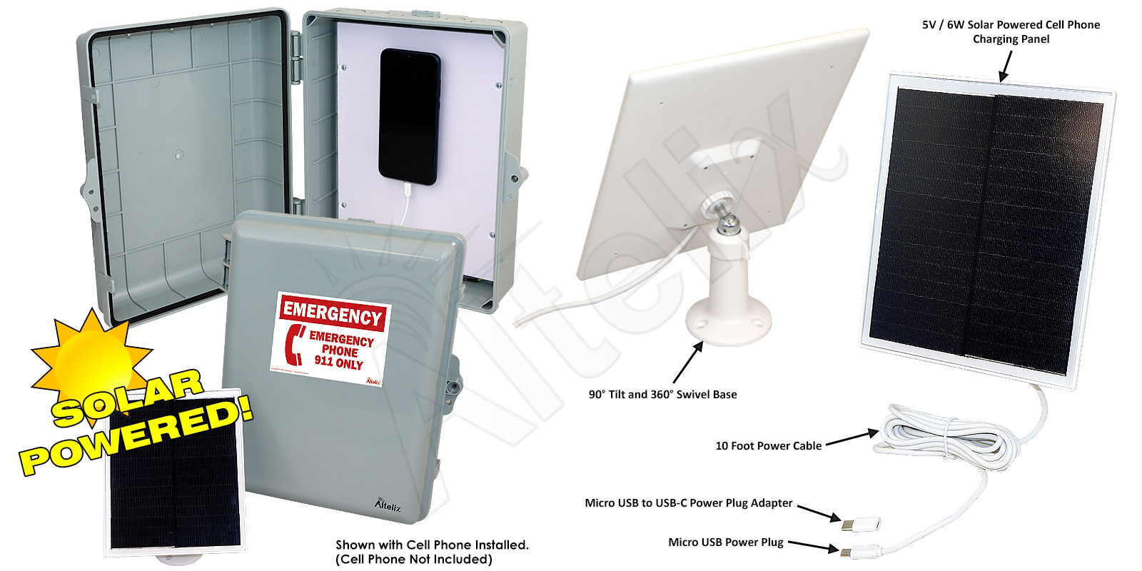 Altelix Introduces it's new Solar Powered Weatherproof Emergency Phone ...