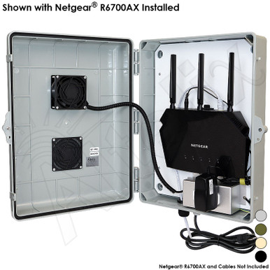 Altelix Weatherproof Enclosure for Netgear® Nighthawk® R6700AX and ...