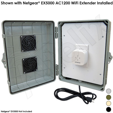 Altelix Weatherproof Vented WiFi Enclosure for Netgear® EX5000 AC1200 ...