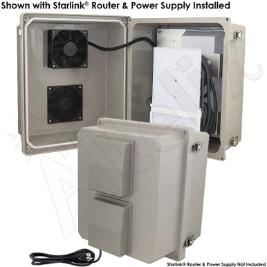 Altelix Fiberglass Weatherproof Enclosure for Starlink® Pro Satellite ...