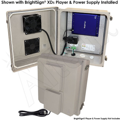 Altelix 14x12x8 Fiberglass Weatherproof Vented NEMA Enclosure for ...