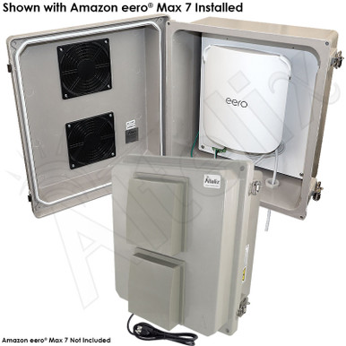 Altelix Fiberglass Weatherproof Vented Enclosure for Amazon eero® Max 7 ...