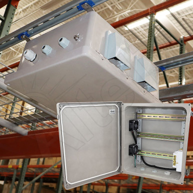 Altelix Ceiling Mount DIN Rail Enclosure - 14x12x6 PoE Powered ...