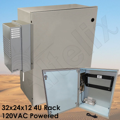Altelix Air Conditioned Enclosure with Heat and Vertical 4U Equipment ...