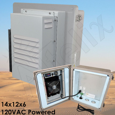Altelix Air Conditioned Enclosure - 14x12x6 Fiberglass Weatherproof ...