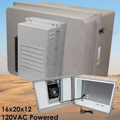Altelix Air Conditioned Enclosure - 16x20x12 Fiberglass Weatherproof ...