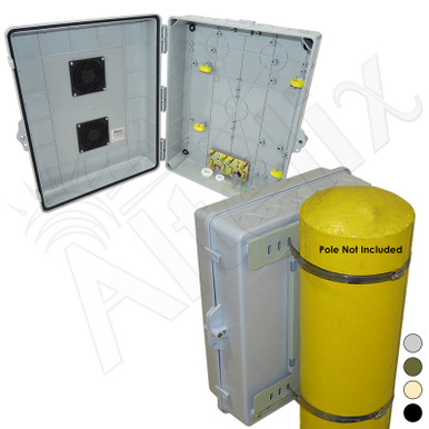 Altelix 17x14x6 PC + ABS Weatherproof Vented Utility Box NEMA Enclosure ...