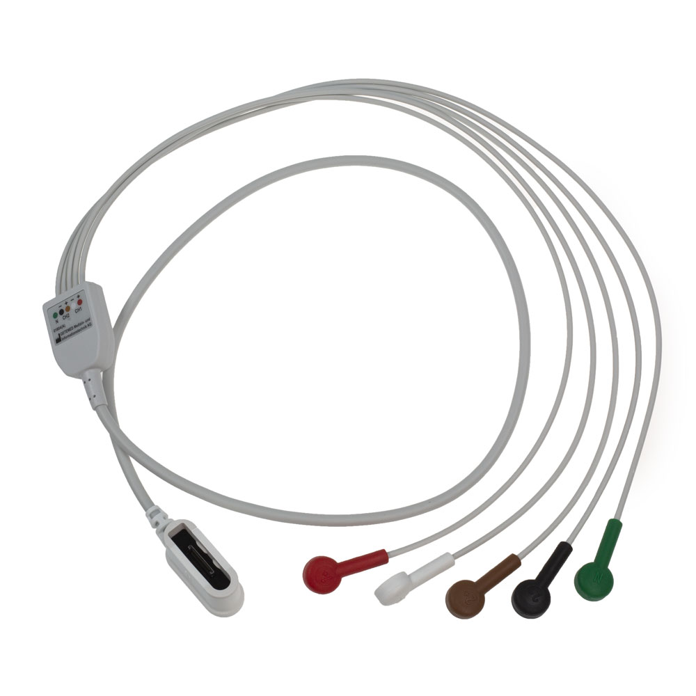 GE SEER 1000/Light Holter Leadwire Set, 5-Lead, 2-Channel (41")