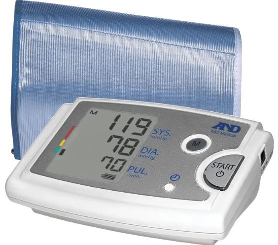 A&D Medical LifeSource Digital Blood Pressure Monitor with AccuFit ...