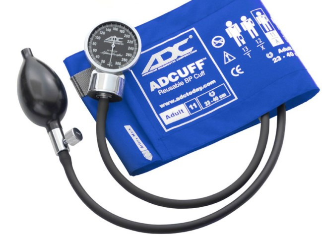 DIAGNOSTIX Aneroid Sphyg, Adult, Royal Blue, Disposable pkg-Dup