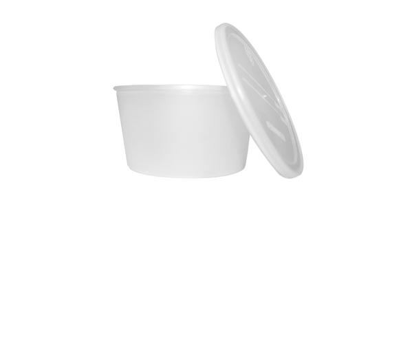 Dukal DCPC Denture Cups, w/ Caps, Translucent in color (Case of 250)