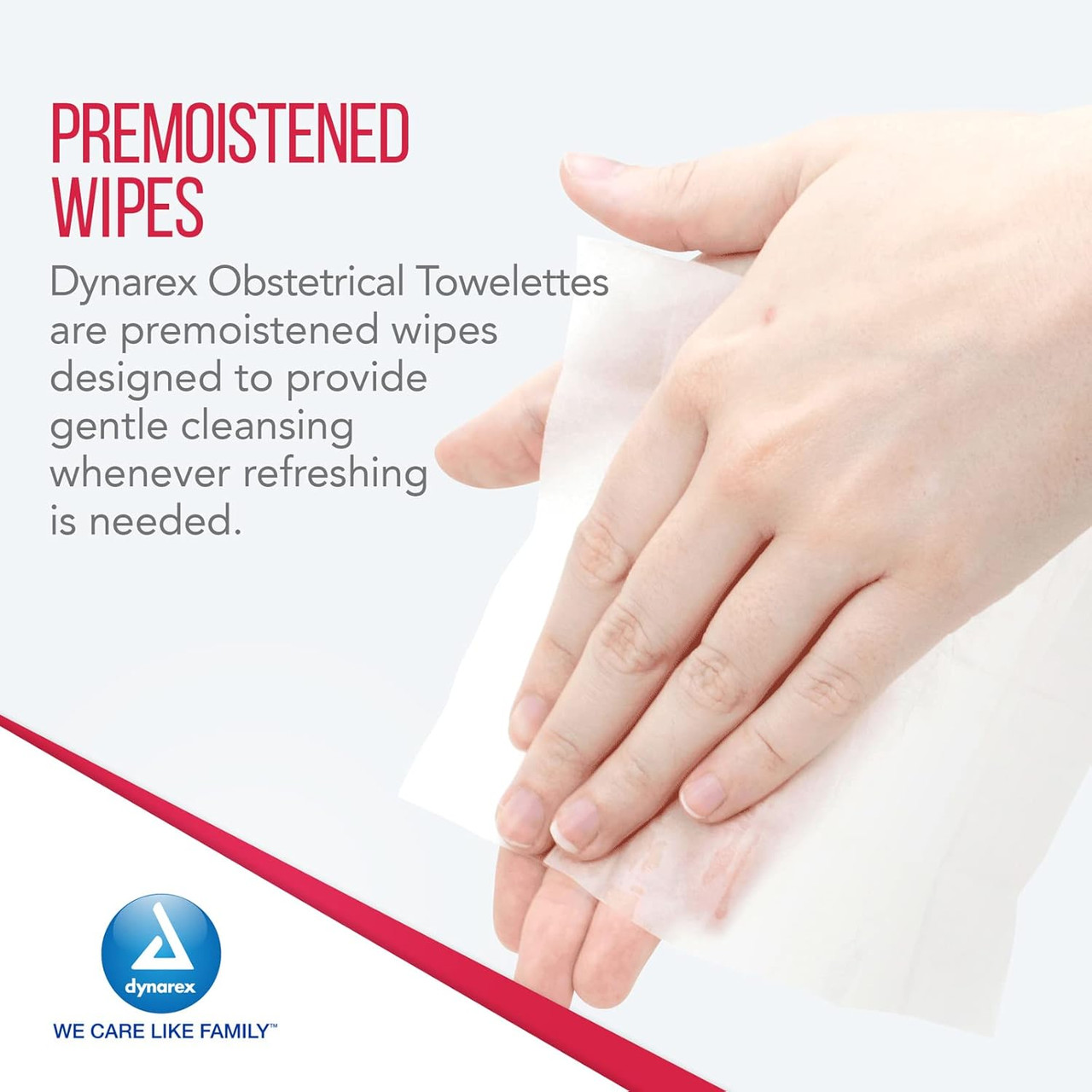 Dynarex 1302 Obstetrical Towelettes 5 in. x 7 in. (10 Boxes of 100)
