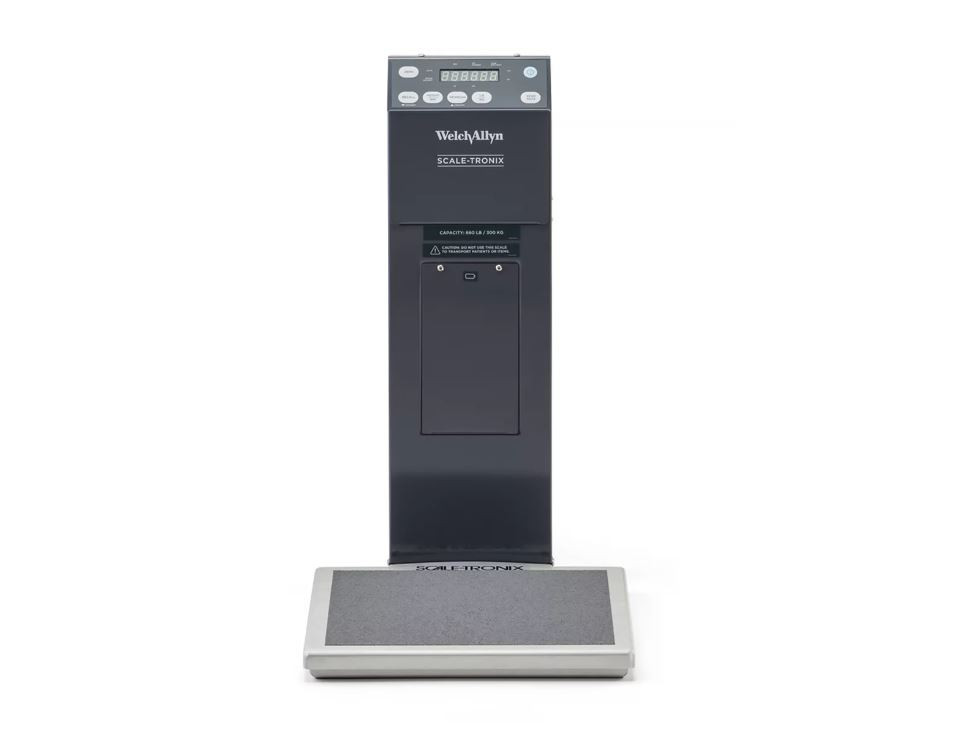Scale-Tronix 5002 Mobile Stand-On Scale w/Battery Power & Line Cord ...