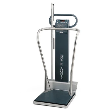Scale-Tronix 5002 Mobile Stand-On Scale w/Battery Power & Line Cord ...