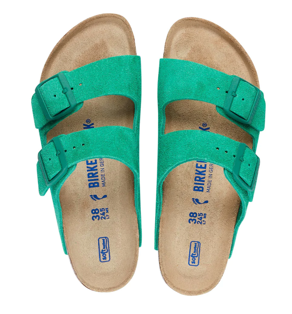 Birkenstock Arizona Sfb Suede Leather Bold Green Passport Surf Devonport