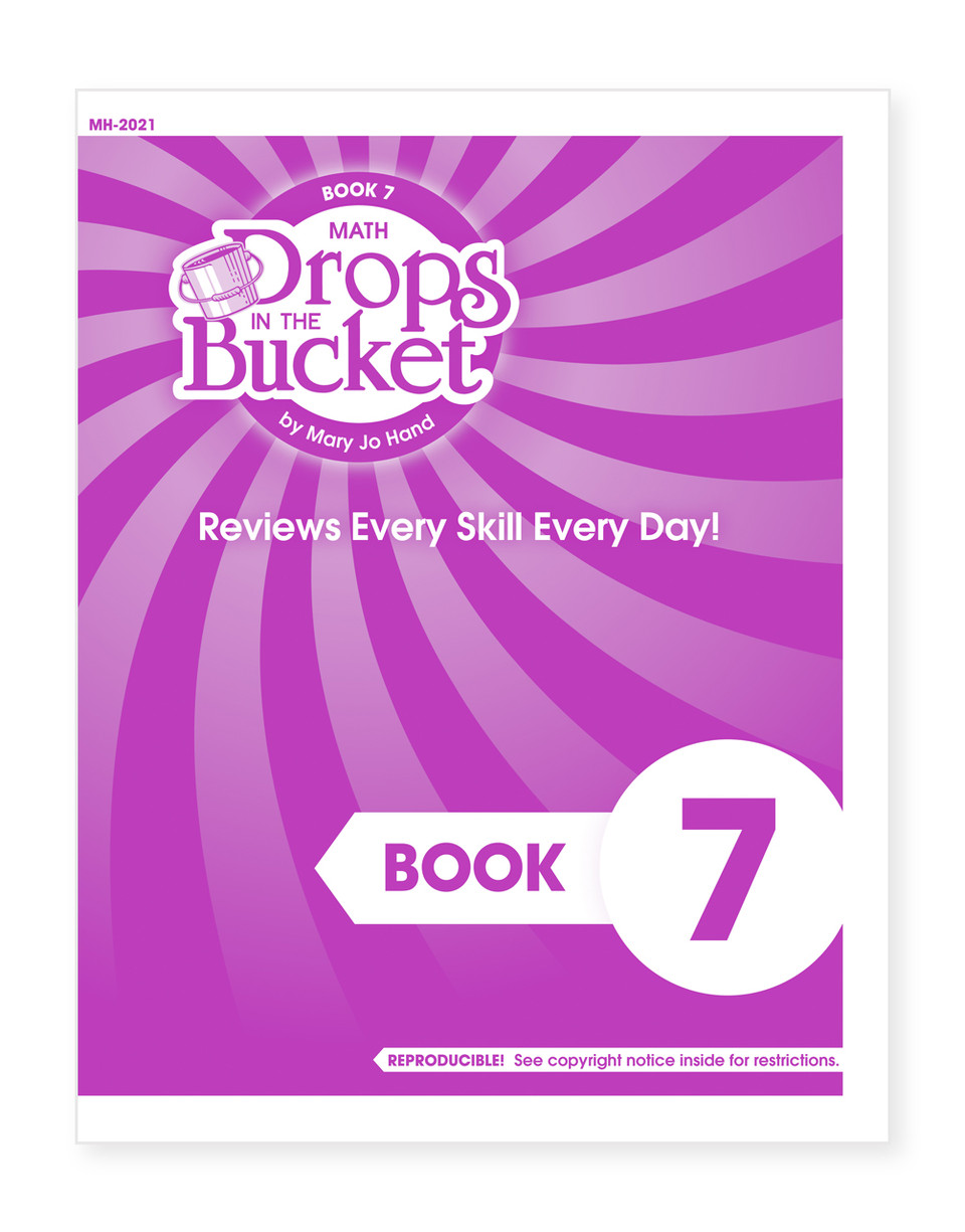Math Drops in the Bucket - Book 7 (for 2nd Grade, first semester