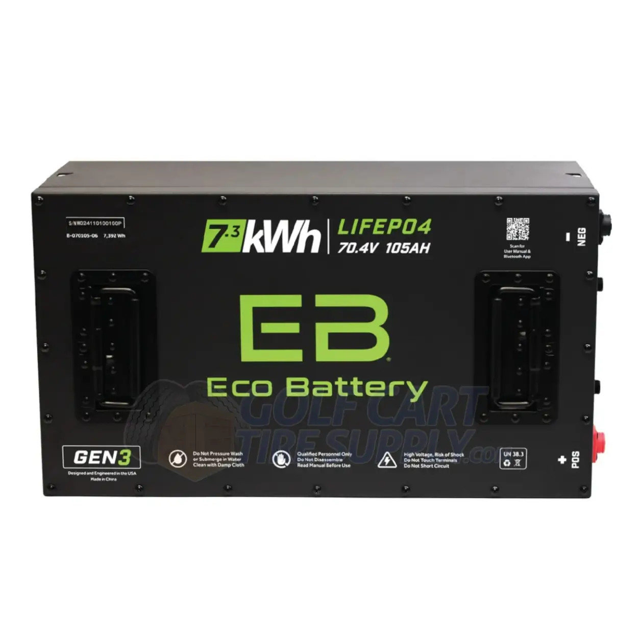 ECO BATTERY 72-Volt Lithium Golf Cart Batteries SKINNY BOX - Drop in ...