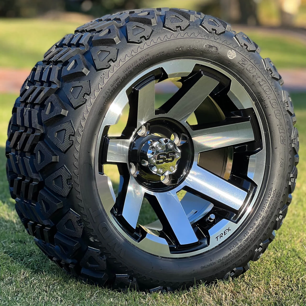 12 inch Golf Cart Wheels and Tires Combos for Non Lifted Golf Carts ...