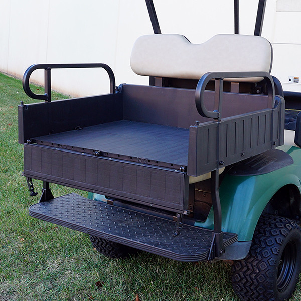 EZGO RXV Aluminum Rear Seat / Cargo Box Combo Kit - Stone Beige | GCTS