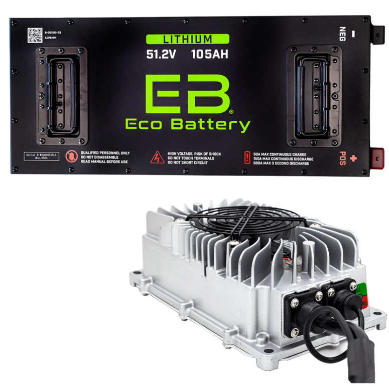 ECO BATTERY 48-Volt Lithium Golf Cart Batteries SKINNY BOX - Drop in ...