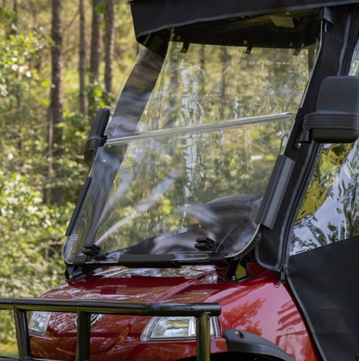Evolution Forester Folding Golf Cart Windshield - Clear | GCTS