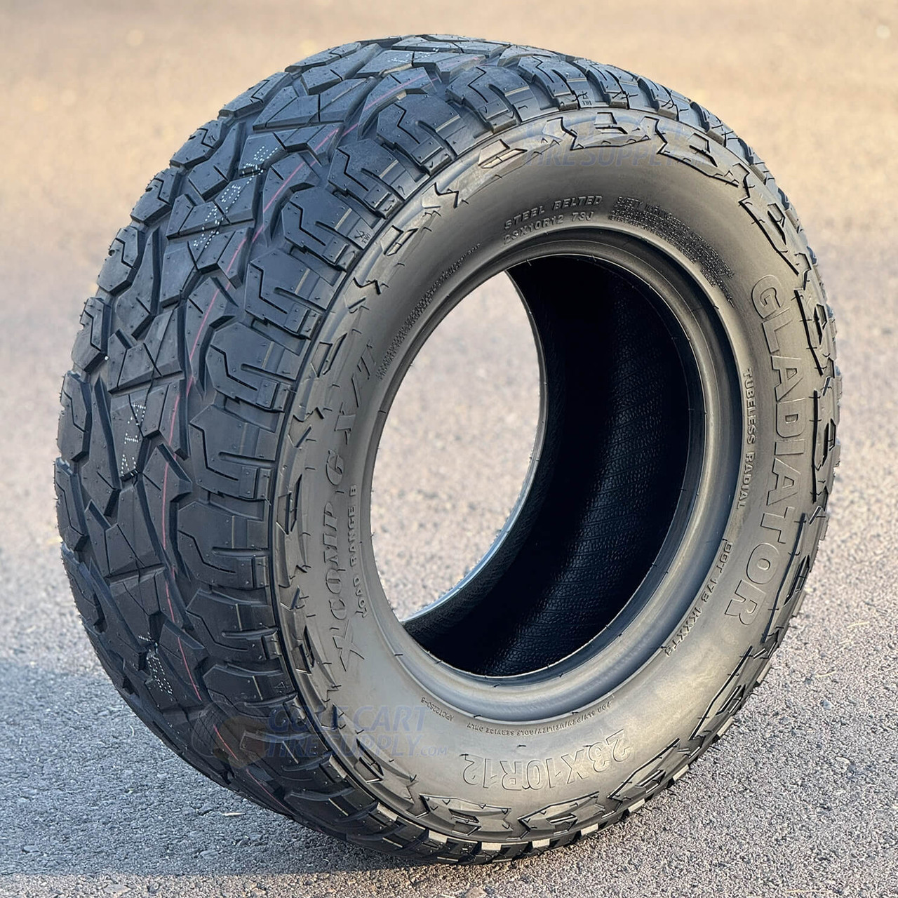 XCOMP Gladiator 23x10R12 Golf Cart Tires (Radial, Hybrid Terrain) | GCTS