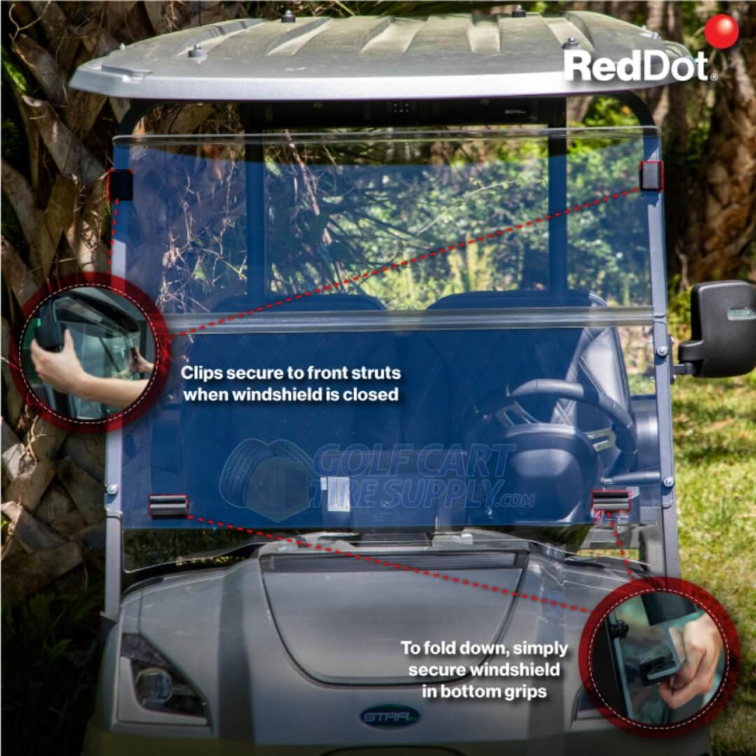STAR Sirius Folding Windshield (Choose: Tinted or Clear) | GCTS