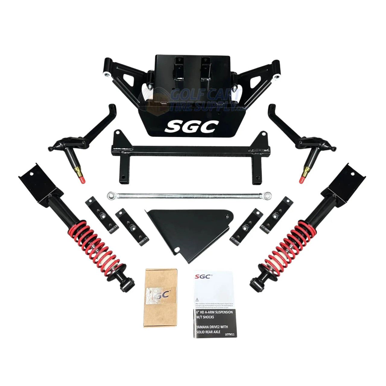 6" Yamaha Drive-2 Heavy Duty A-Arm Lift Kit with Coil Over Shocks (Fits ...