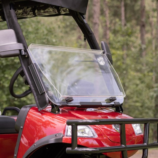 Evolution Forester Folding Golf Cart Windshield - Clear | GCTS