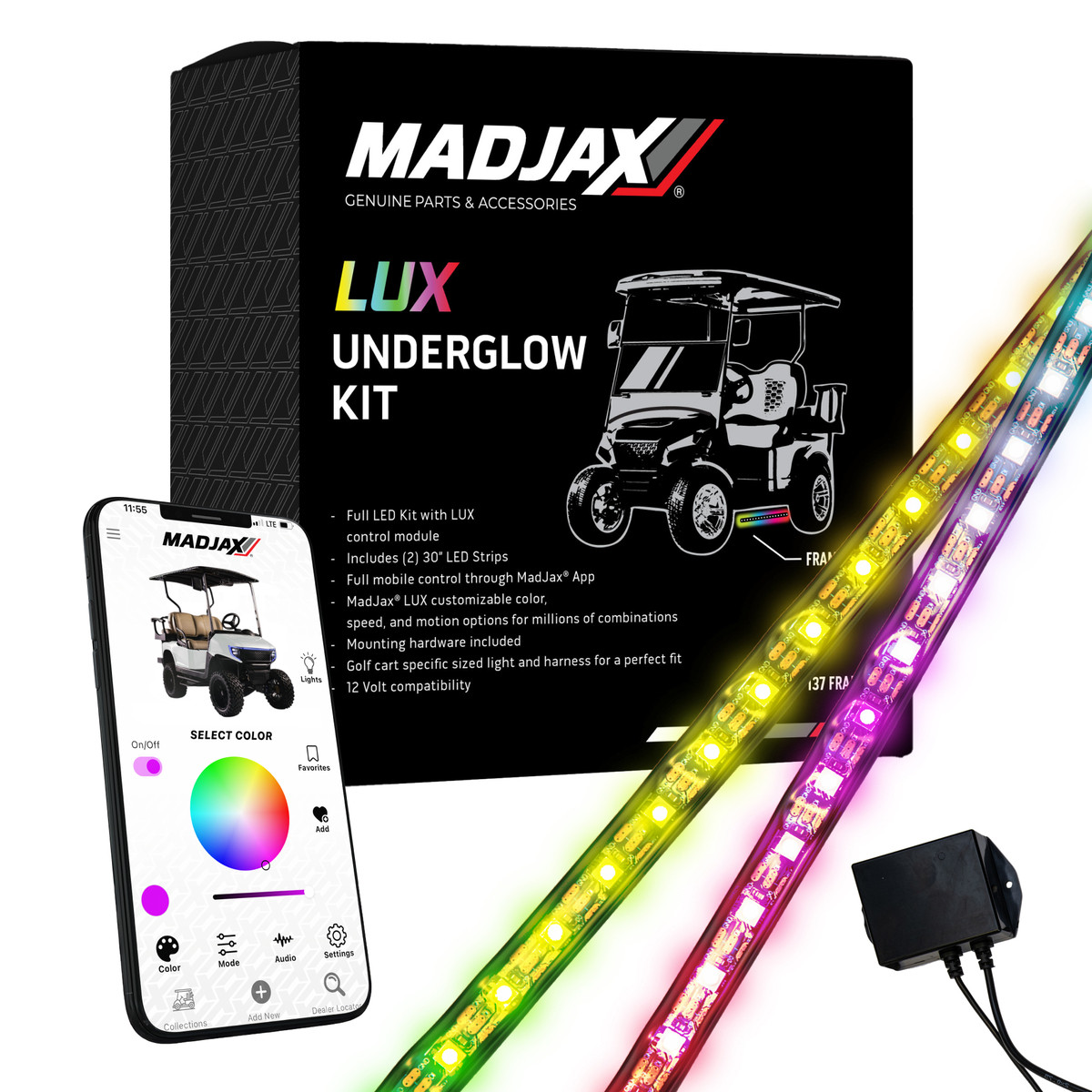 LED Golf Cart Underglow Light Kit (Fits ALL Carts!) - Golf Cart Tire Supply