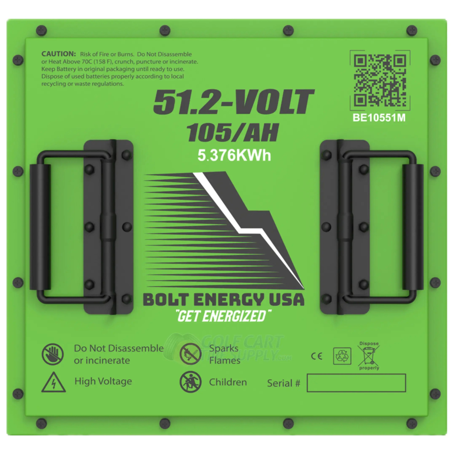 BOLT 48V Lithium Golf Cart Battery 105AH Kit - Drop in Ready | GCTS