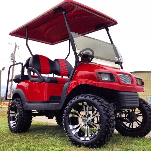 14" VAMPIRE Golf Cart Wheels and 23x10-14 DOT All Terrain Golf Cart ...
