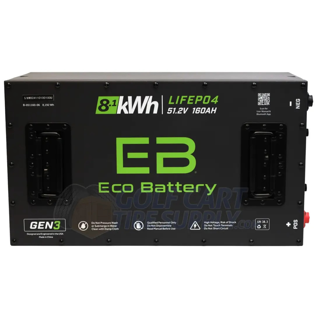 ECO BATTERY 48-Volt Lithium Golf Cart Battery Kit (160Ah, Fits ALL ...