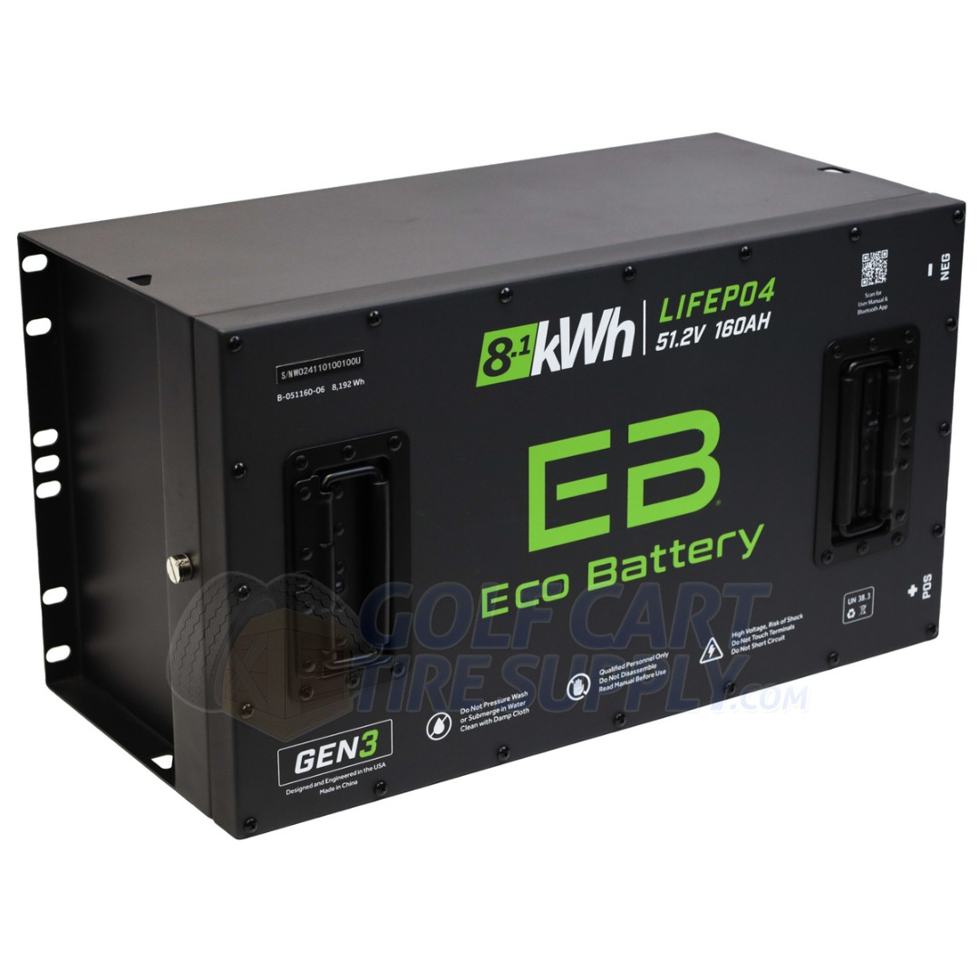 ECO BATTERY 48-Volt Lithium Golf Cart Battery Kit (160Ah, Fits ALL ...