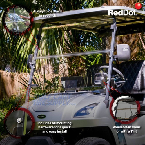 STAR Sirius Folding Windshield (Choose: Tinted or Clear) | GCTS