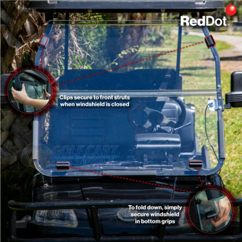 Evolution Classic Folding Windshield (Choose: Tinted or Clear) | GCTS
