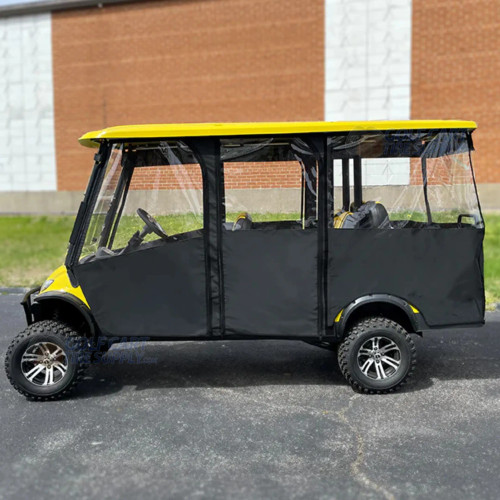 ICON i60 Track Style Enclosure/Cover DoorWorks - BLACK | Golf Cart Tire ...