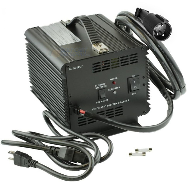 Club Car 48-Volt Battery Charger w/ Round Plug | GCTS